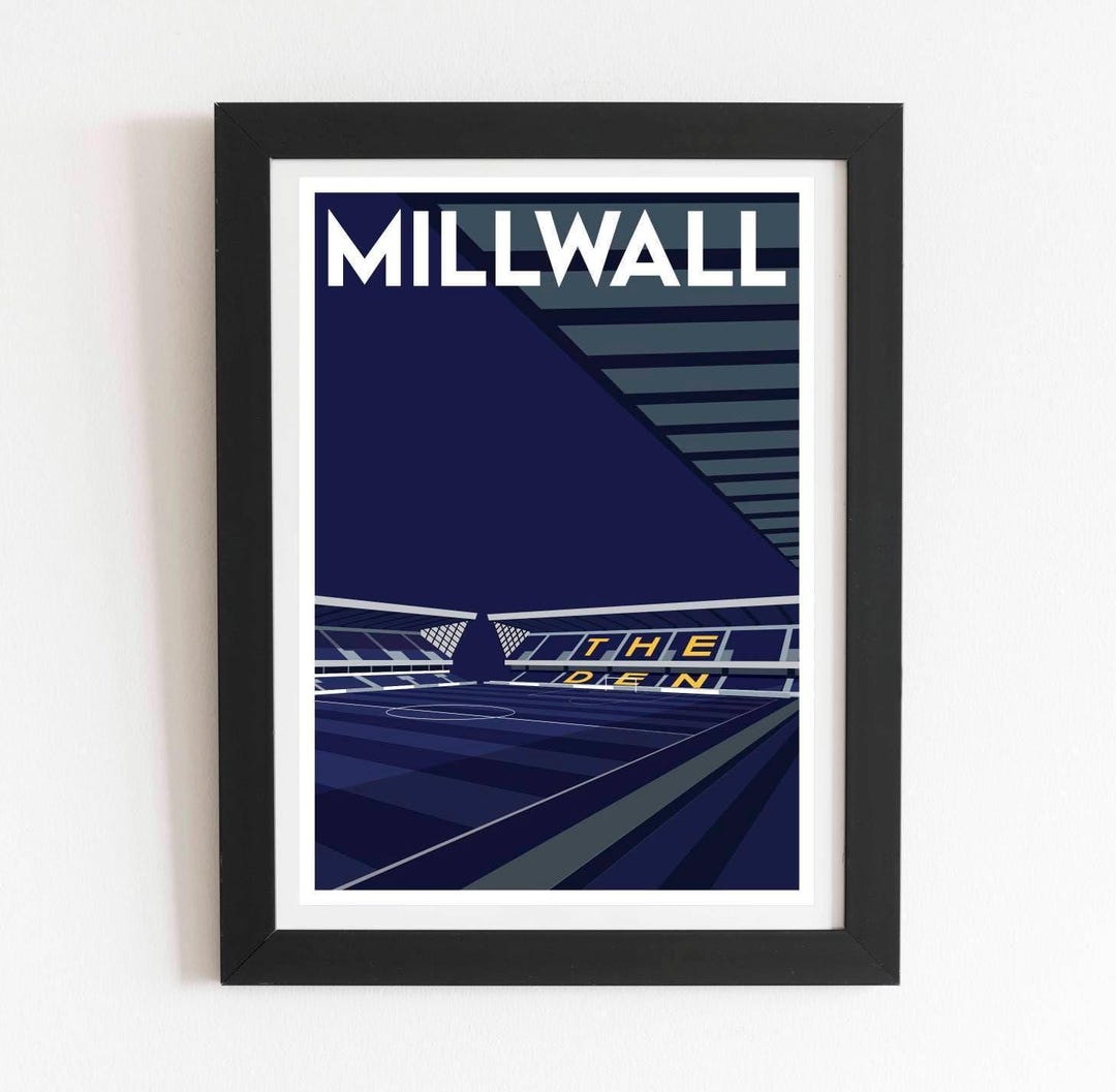 Millwall, the Den, Retro Art Print Poster - Etsy