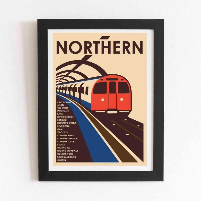 Northern Line Prints - Etsy UK