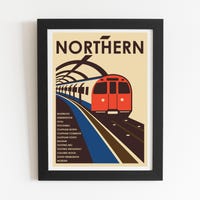 Northern Line Tube Map - Etsy