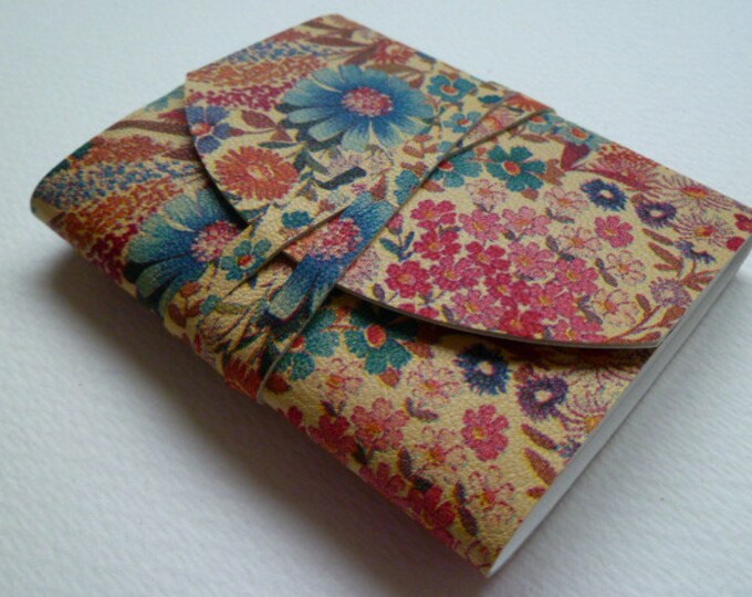 SMALL Stylish Leather Bound Notebook/journal Beautiful Floral - Etsy