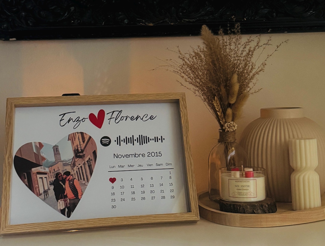 Personalized Couple Poster "meeting Date and Music" - Etsy