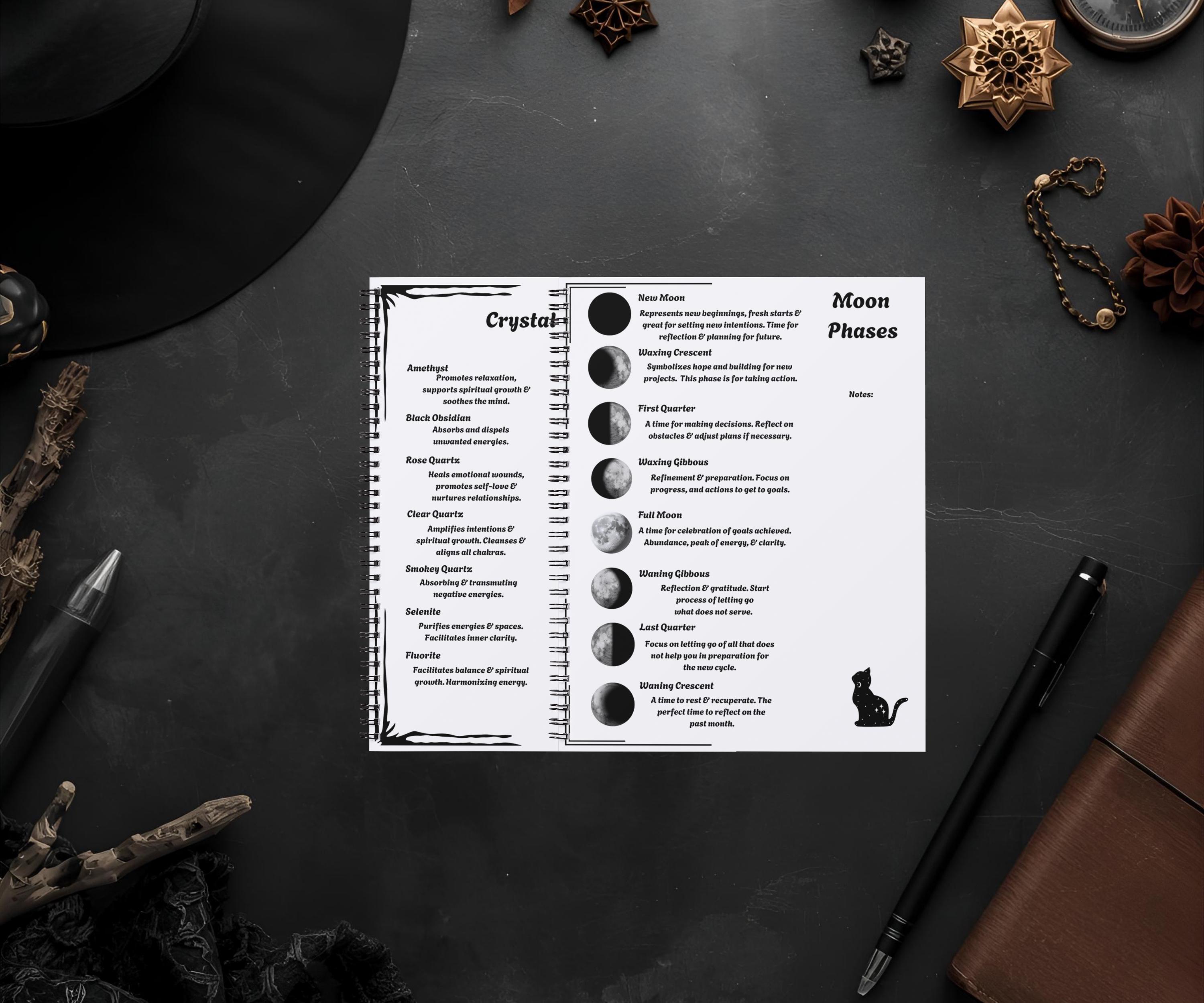 Witchy Journal – Gothic Planner for Intentions & Rituals - Etsy