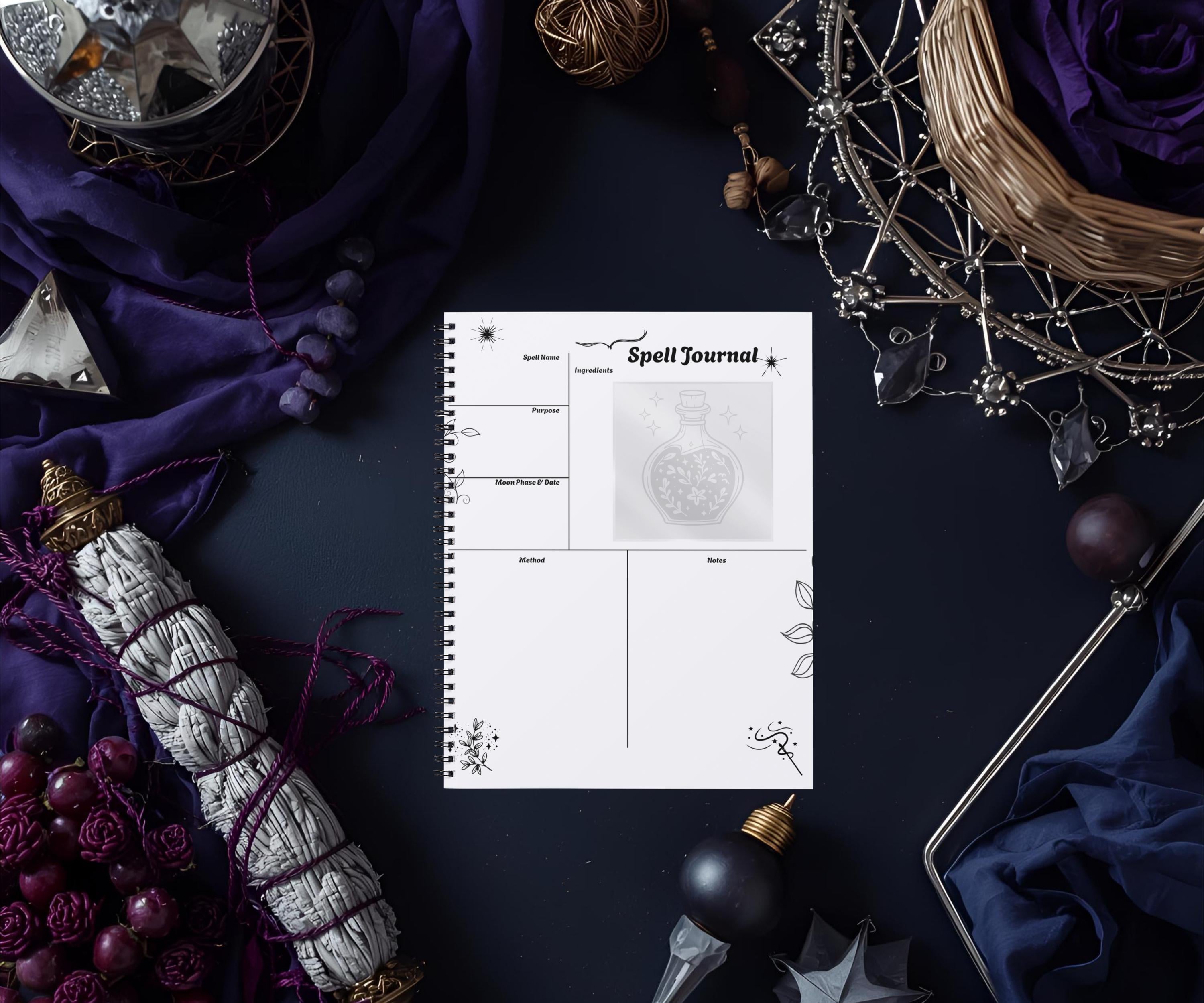 Witchy Journal – Gothic Planner for Intentions & Rituals - Etsy