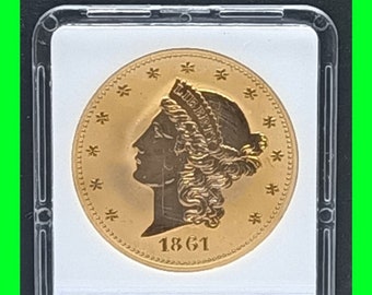1861 Eagle Gold Coin - Etsy