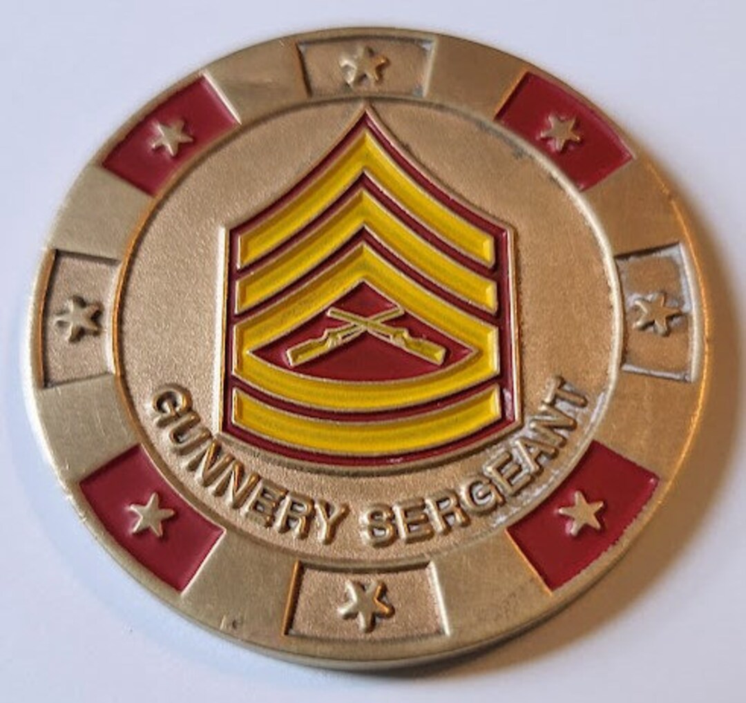 Rare Marine Gunnery Sergeant Coin. - Etsy