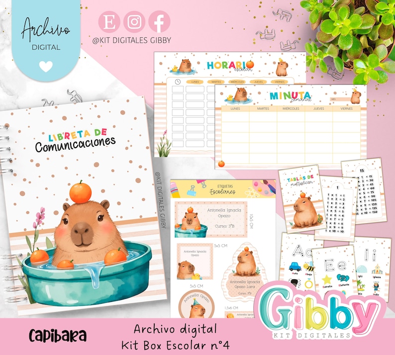 ARCHIVO DIGITAL -Bello Kit box escolar n4 (pdf-pptx) libera de ...