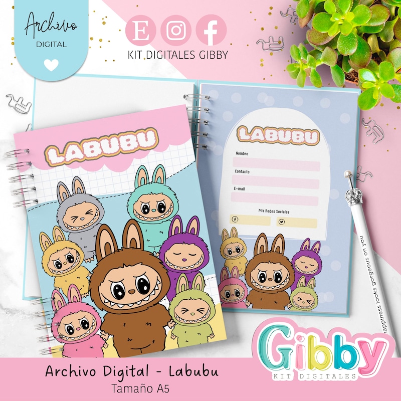 Printable Labubu Box - Etsy
