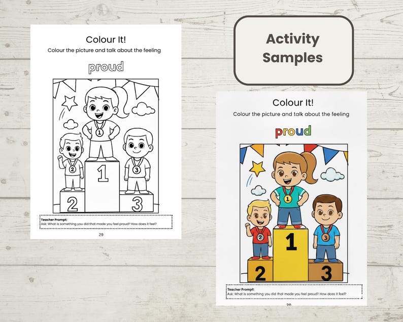 Emotions Activity Book – Printable SEL Workbook for Preschoolers, Ages ...