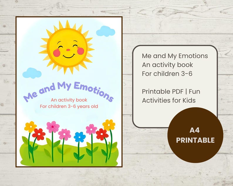 Emotions Activity Book – Printable SEL Workbook for Preschoolers, Ages ...