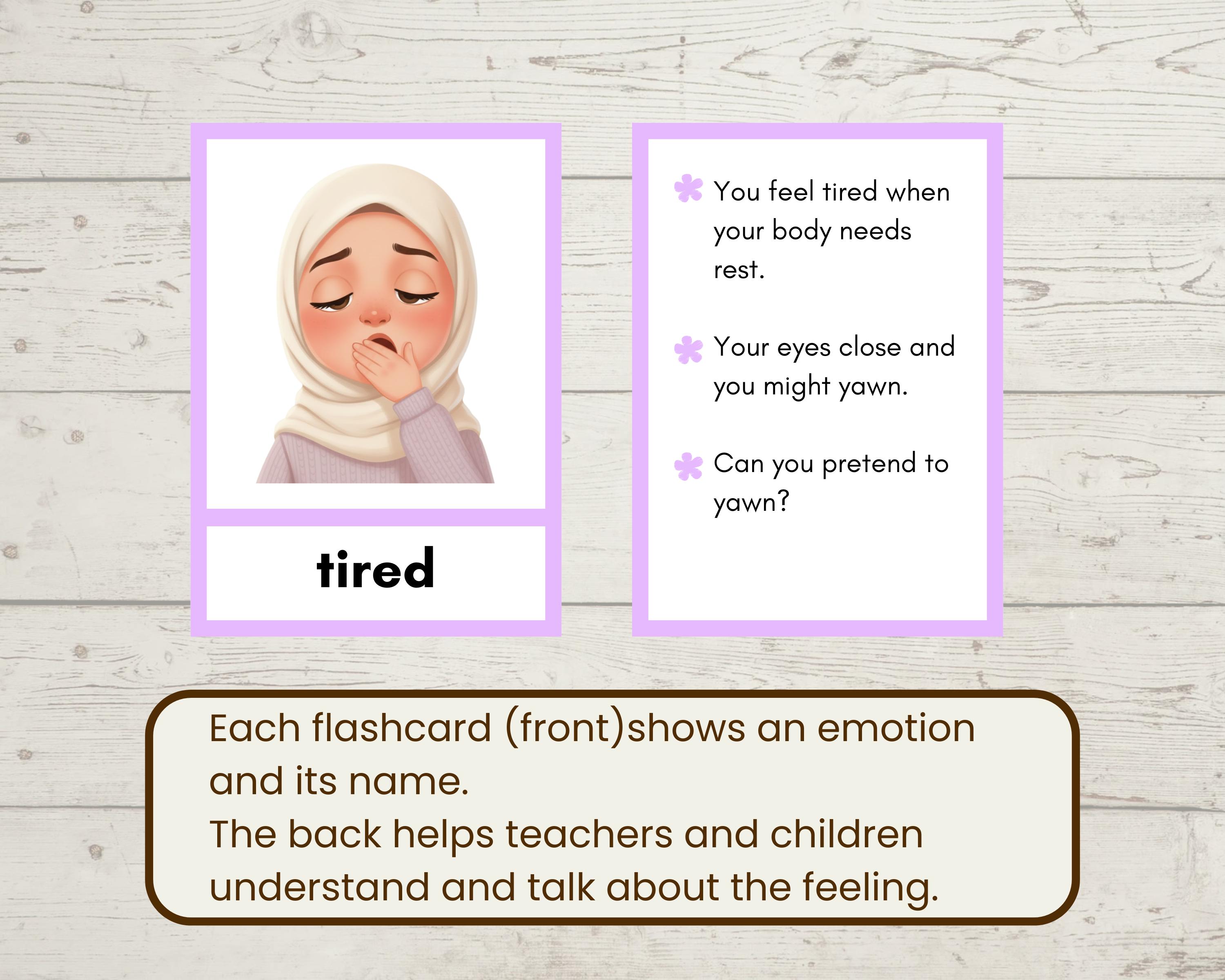 Printable Emotion Flashcards for Preschool | Social Emotional Learning ...