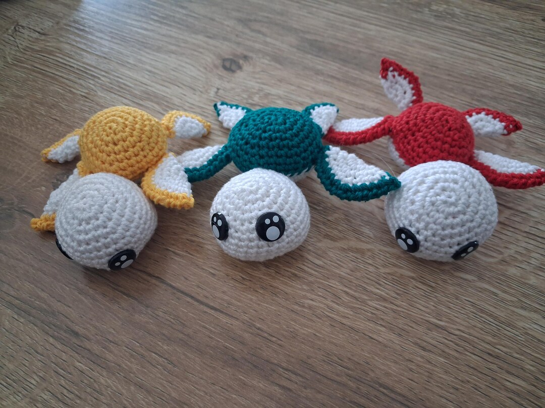 Little Crocheted Turtle - Etsy