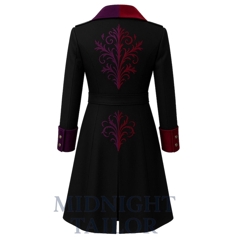 Gothic Victorian Steampunk Coat, Vampire Aristocrat Cotton Trench ...
