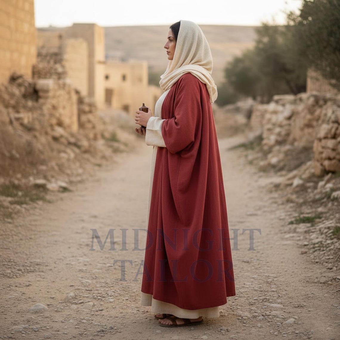 Mary Magdalene Costume Biblical Women Holy Land Dress Outfit, Christian ...