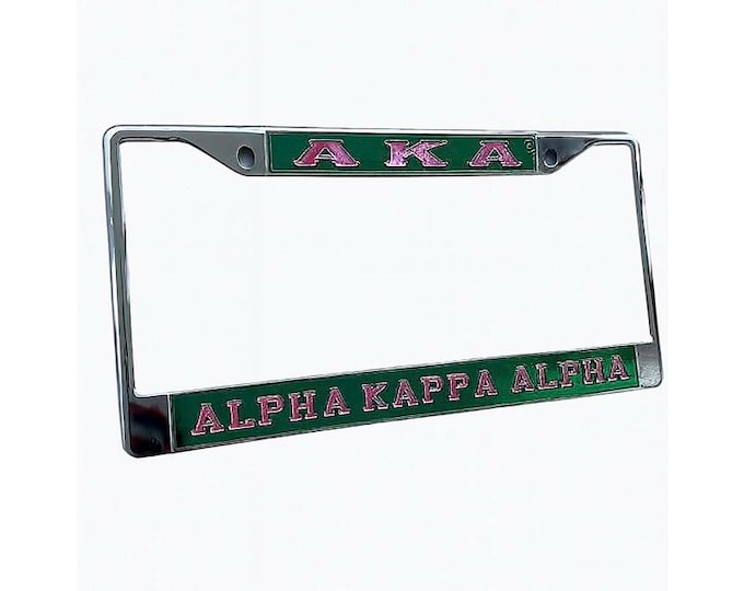 Alpha 1908 Kappa Alpha AKA Sorority Classic License Plate Frame [car ...