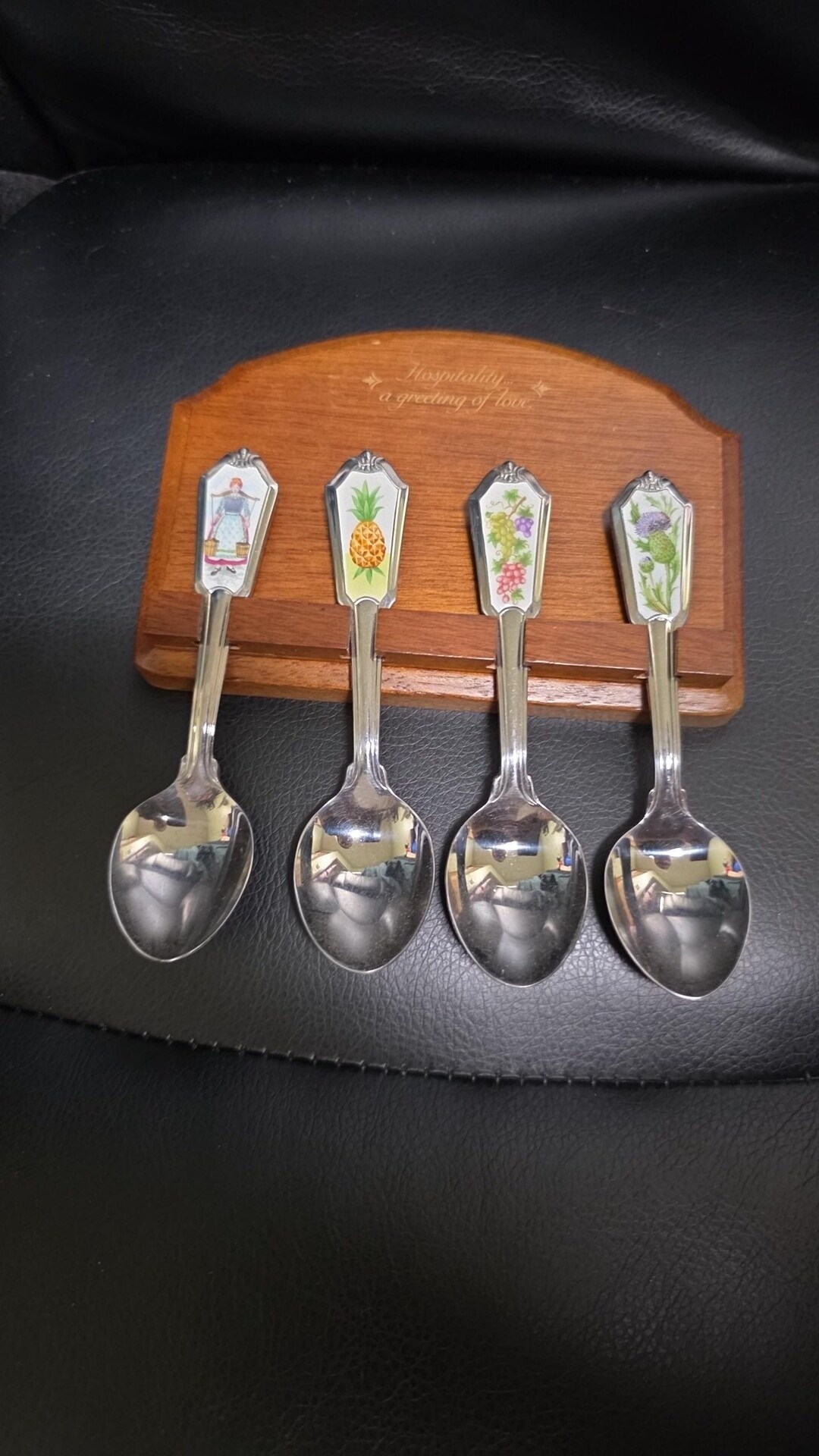 Avon 1985 Vintage Spoon Collection With Wooden Rack - Etsy