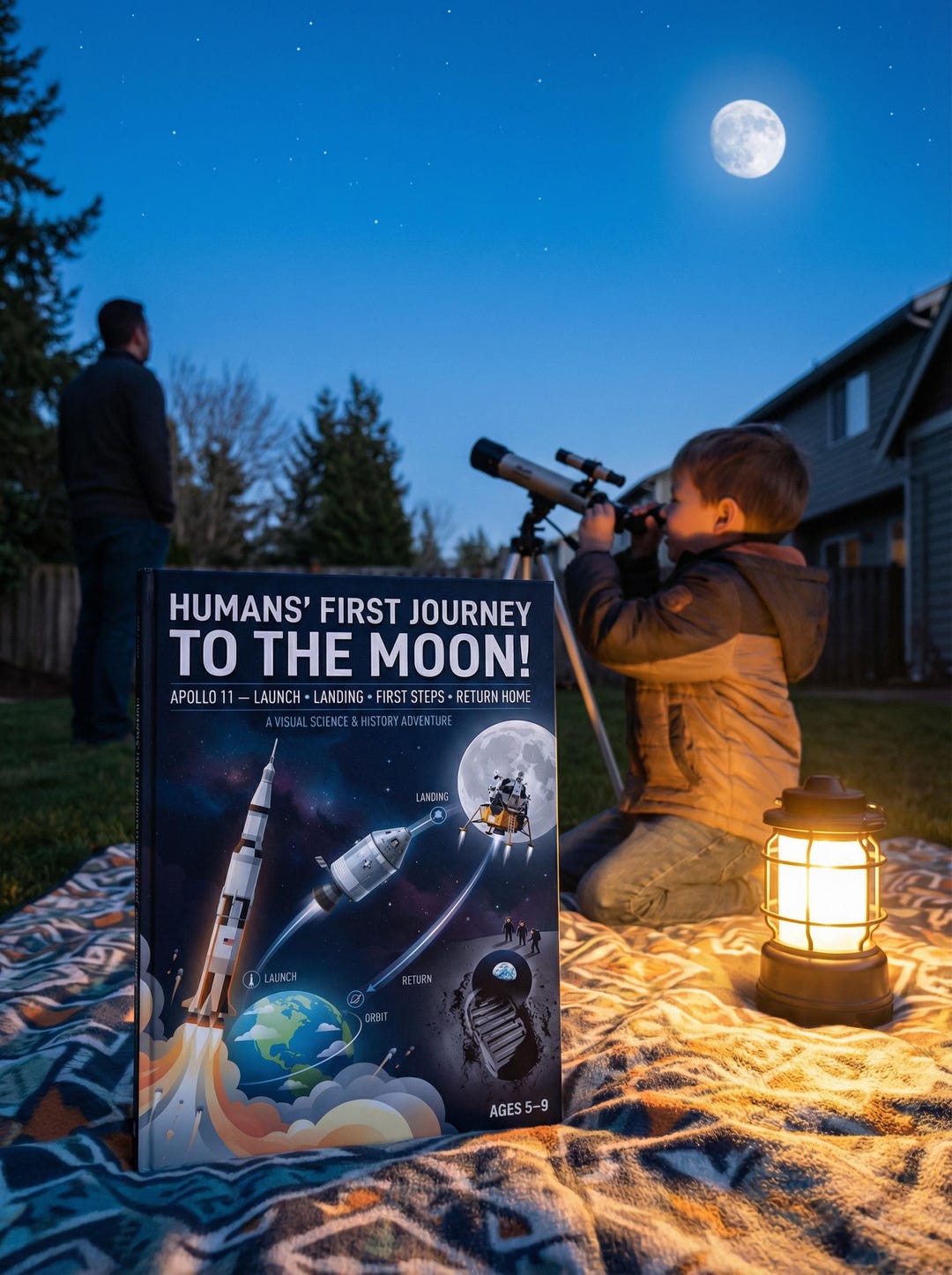 Apollo 11 Moon Landing Activity Book for Kids Ages 5–9 | Space History ...