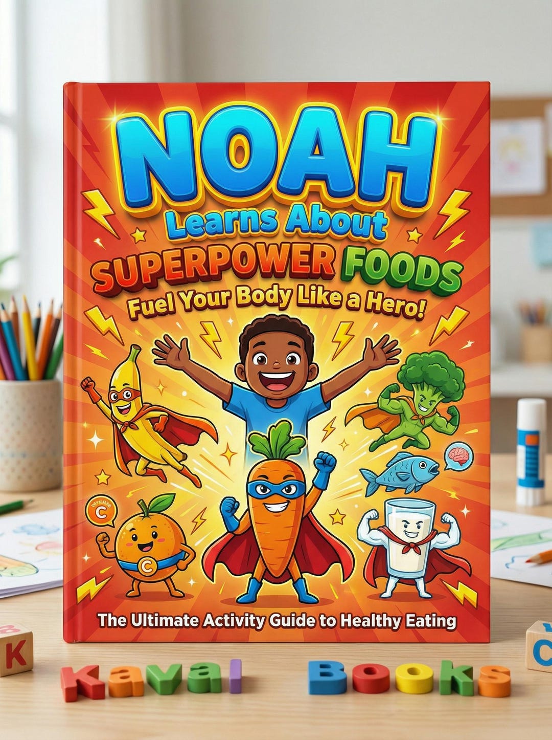 Personalized Superpower Foods Activity Book | Kids Nutrition (digital ...