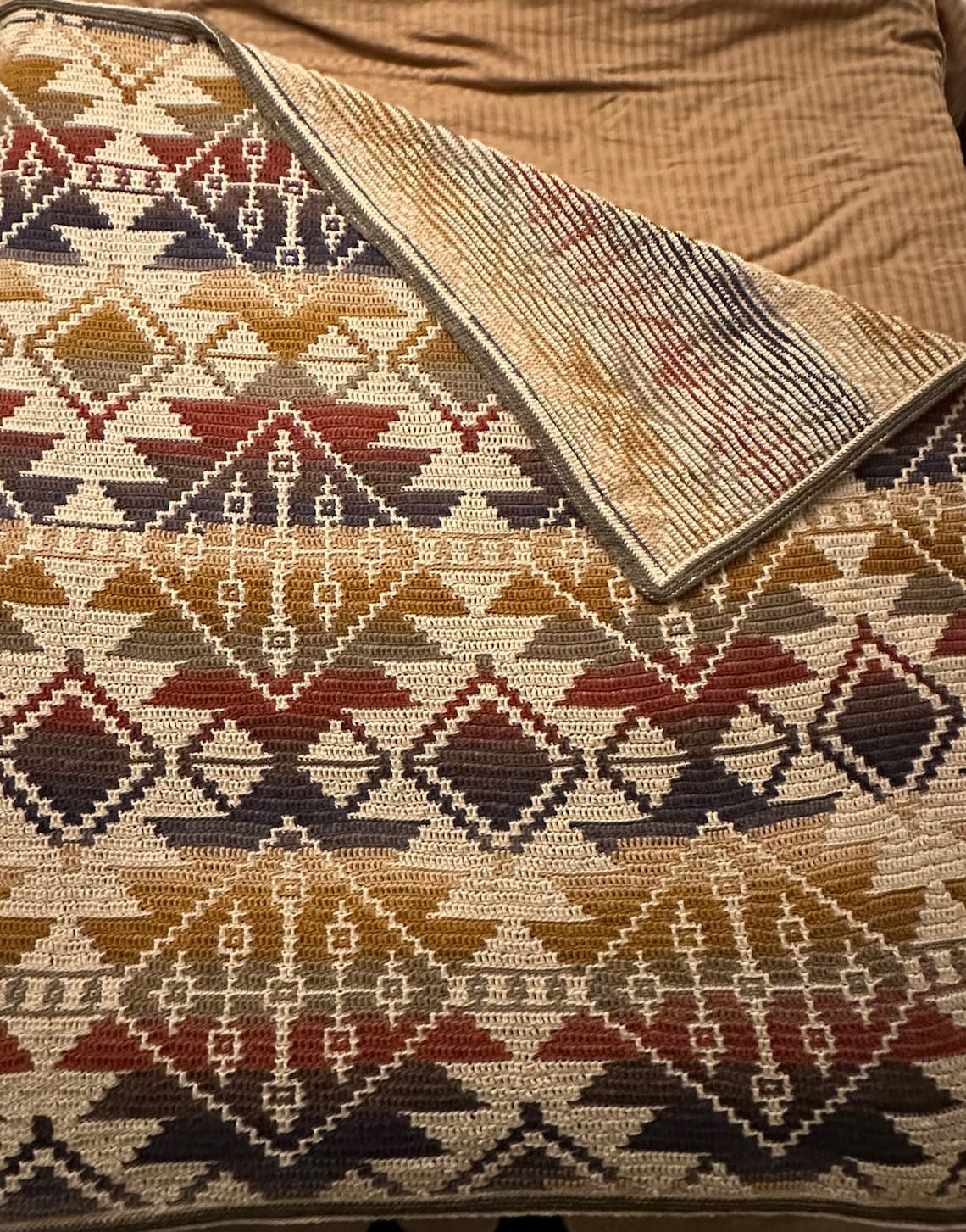 Overlay Mosaic Crochet Aztec Afghan Pattern - Etsy