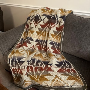 Overlay Mosaic Crochet Aztec Afghan Pattern - Etsy