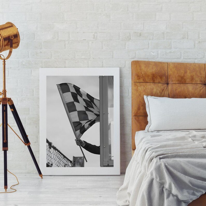 F1 Checkered Flag Poster, Formula 1 Wall Art, Monaco Grand Prix Print ...