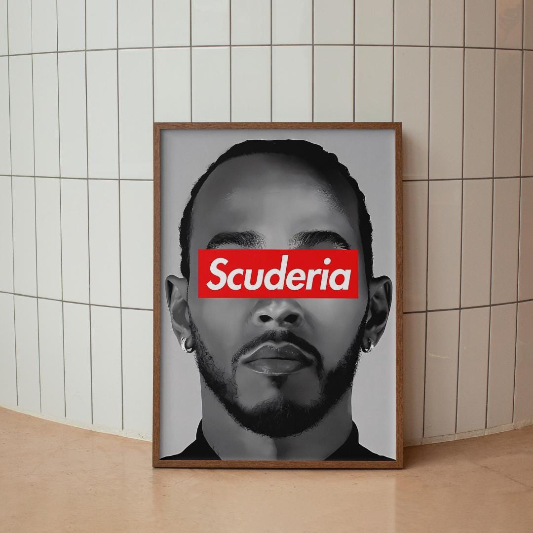 Scuderia F1 Poster, Red Bull Racing Wall Art, Formula 1 Typography ...