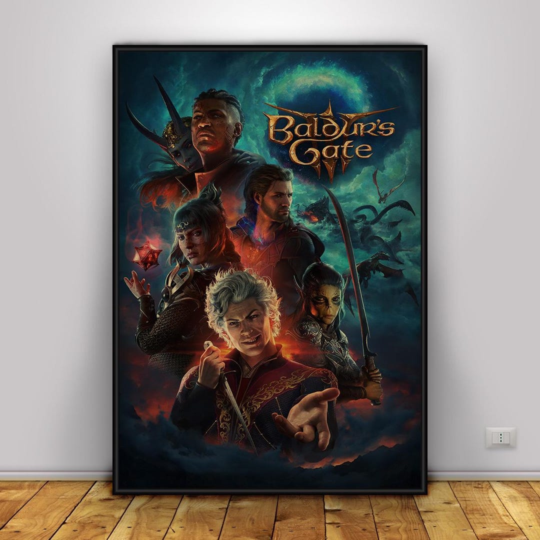 Baldur's Gate Poster | Astarion Wall Art | Kraft Paper Print | Gift ...