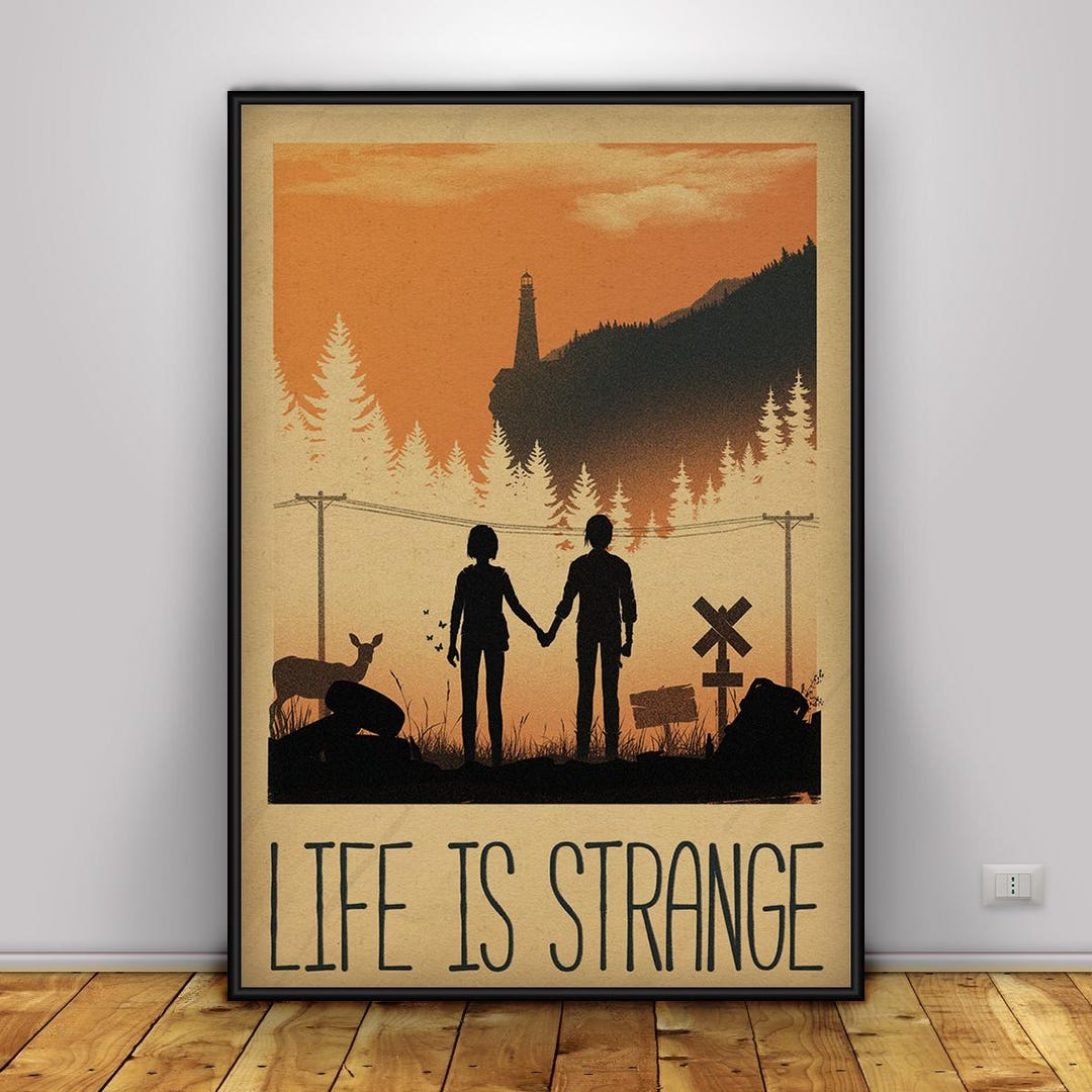 Life is Strange Poster | Chloe & Max Wall Art | Kraft Paper Print ...