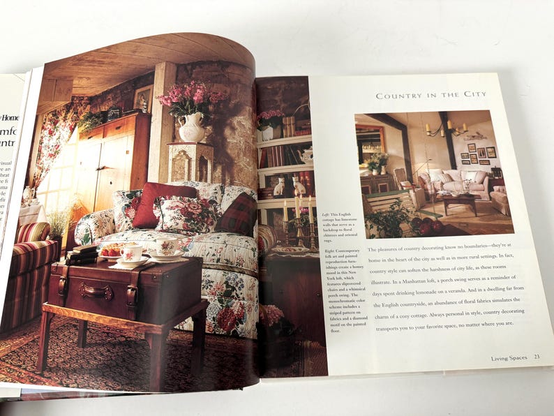 VTG Book--country Home the Comforts of Country--interior Design Book - Etsy