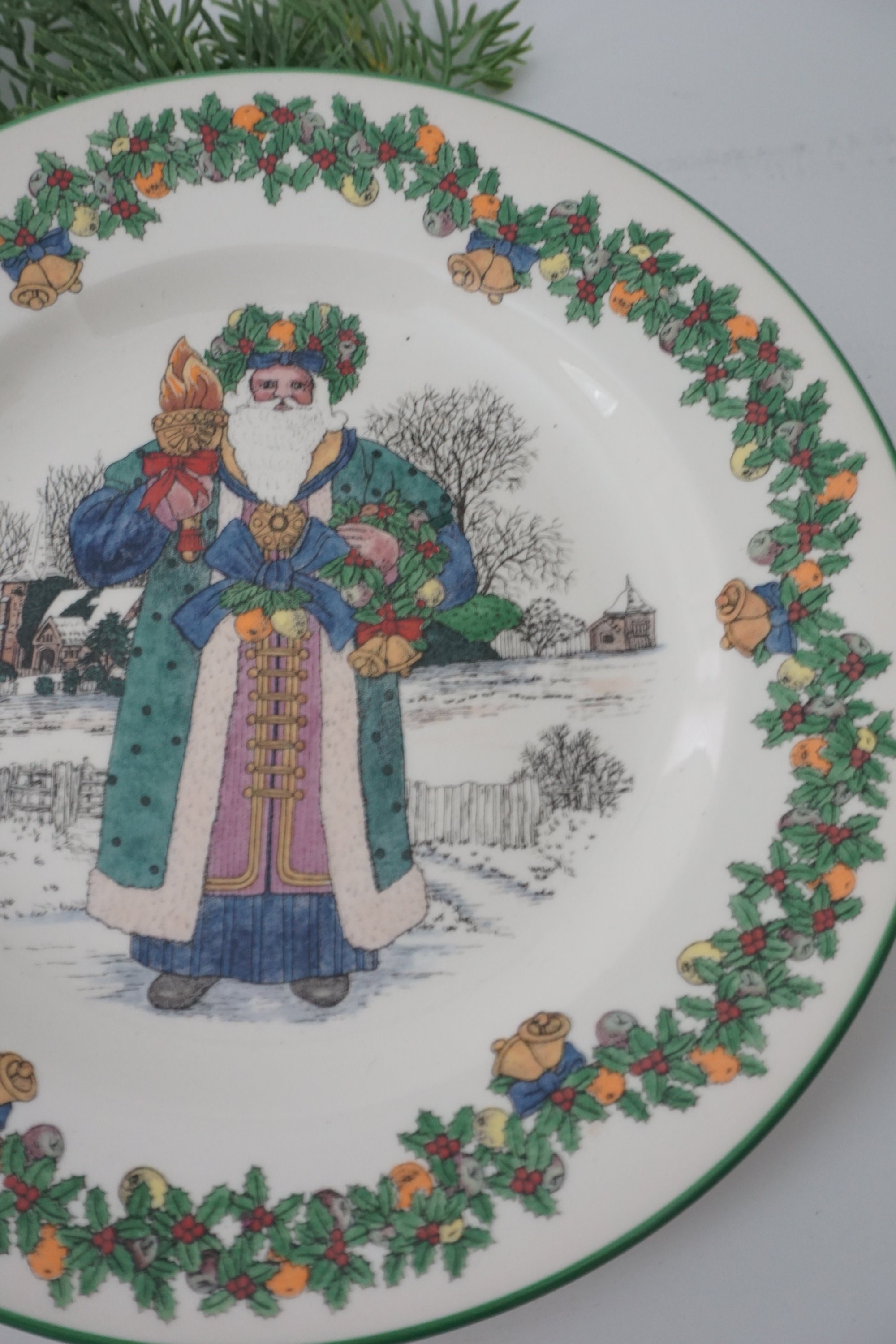 Spode British Santa Claus Plateschristmas Platevtg Spode - Etsy