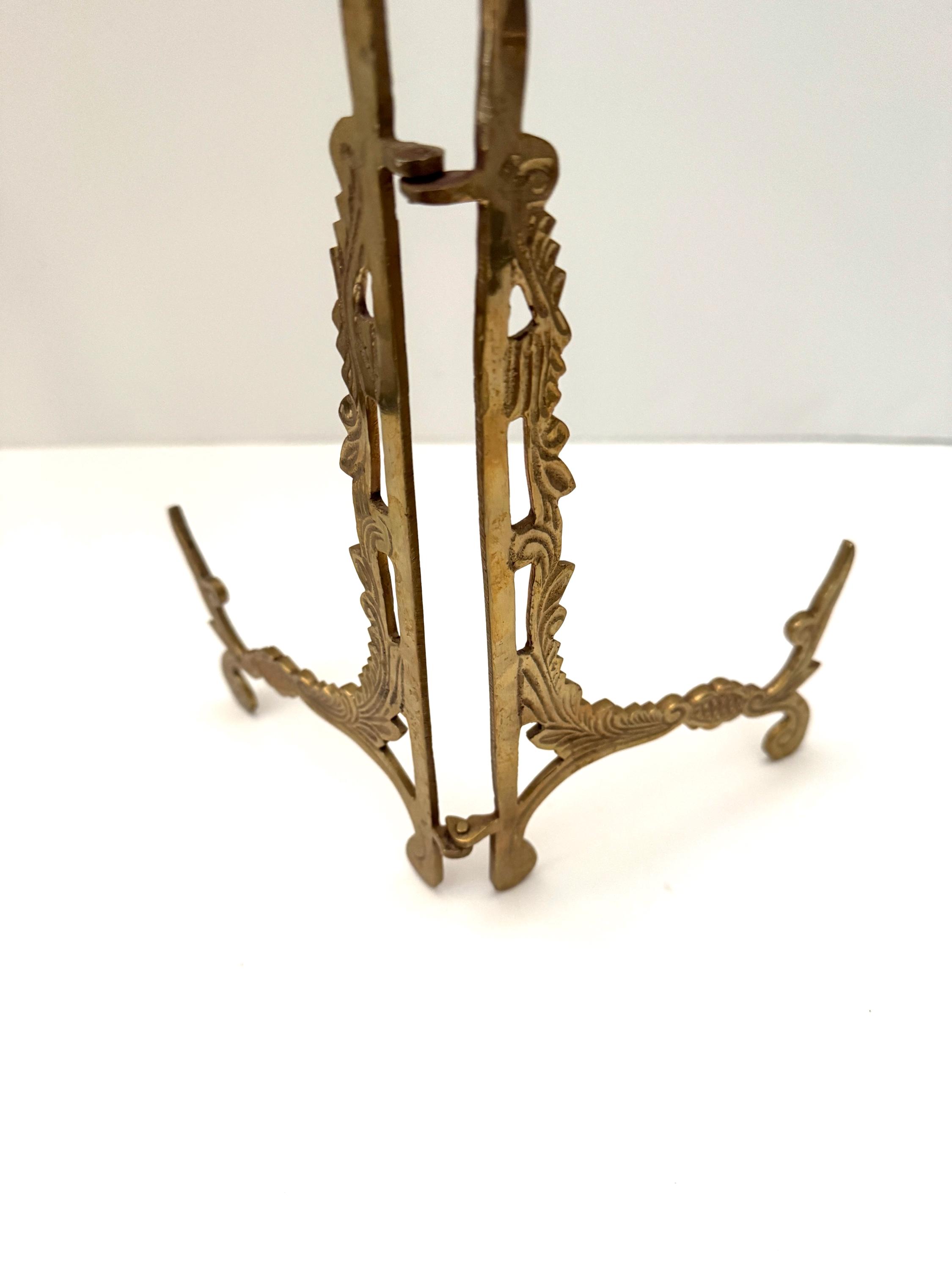 VTG Brass Easel--ornate Openwork Brass Tabletop Easel--small Decorative ...