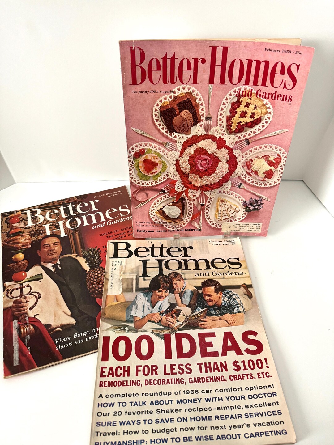 THREE Better Homes and Garden Magazines--collectible Magazines, 1959 ...