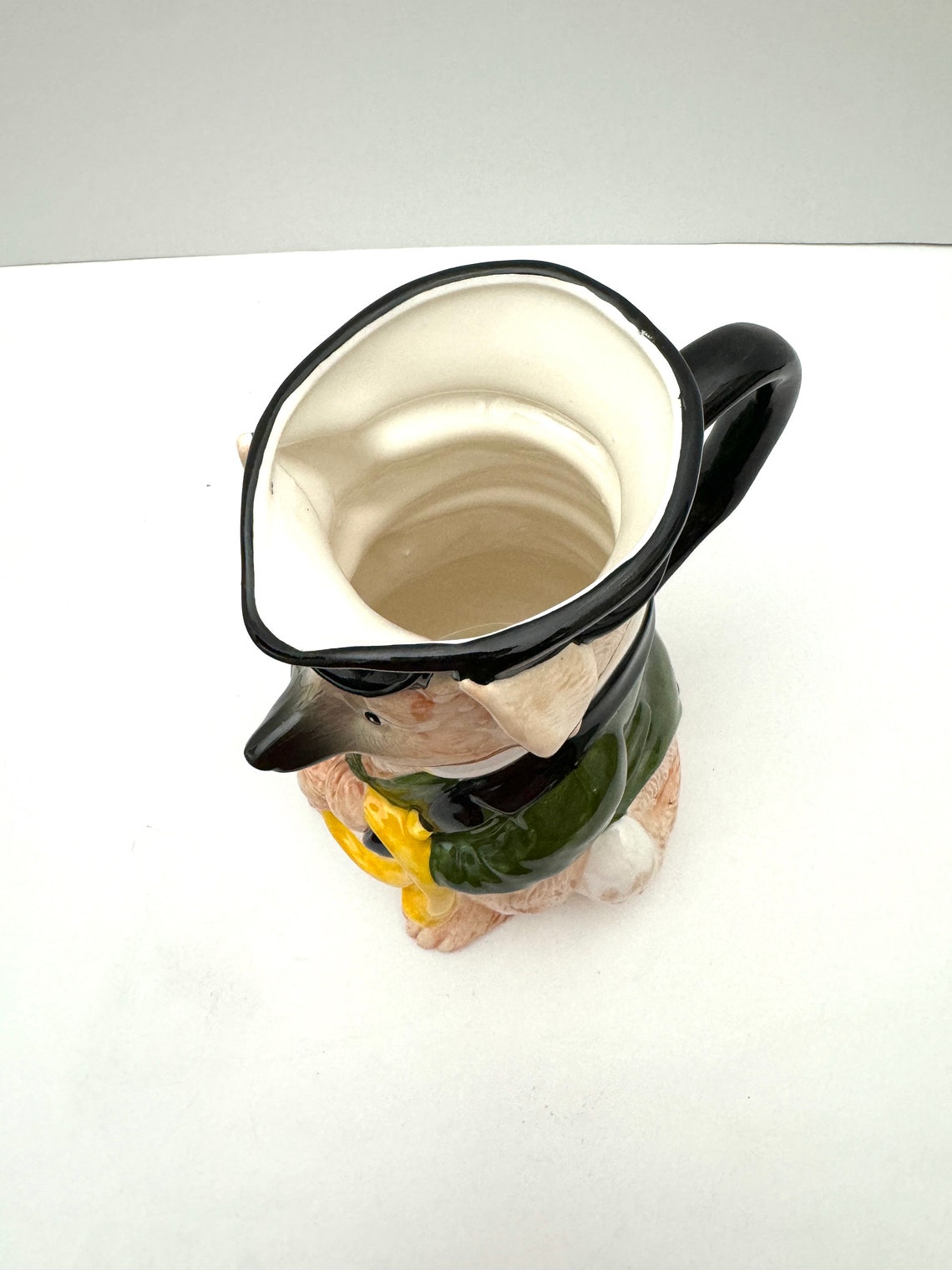 Fitz and Floyd 1986 Fox Hunt Horn Pitcher--ceramic Fox Decanter--ff Fox ...