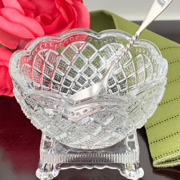 Crystal Salt Cellars With Spoon - Etsy