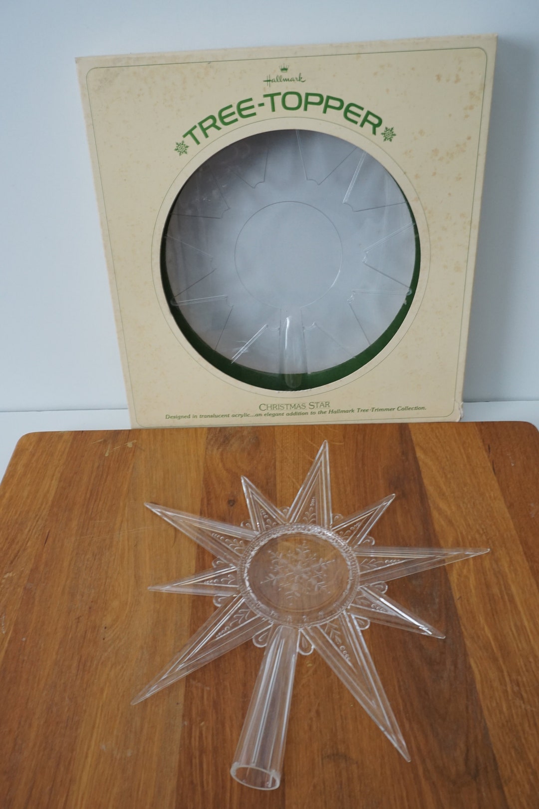 VTG Hallmark Star Tree Topperplastic Tree Topperchristmas Tree ...