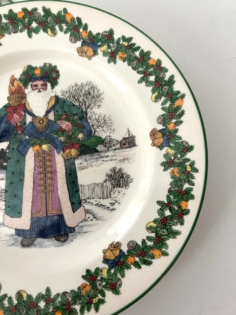 Spode British Santa Claus Plates--christmas Plate--vtg Spode Dinnerware ...