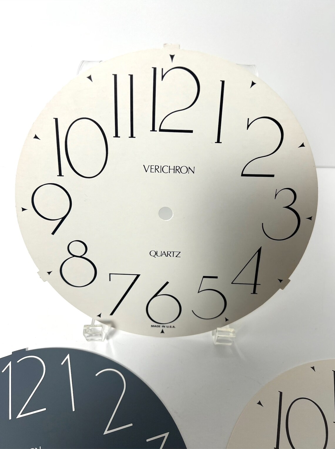 Set of 3 Paper Clock Faces--verichron Clock Face--vintage Clock Part - Etsy