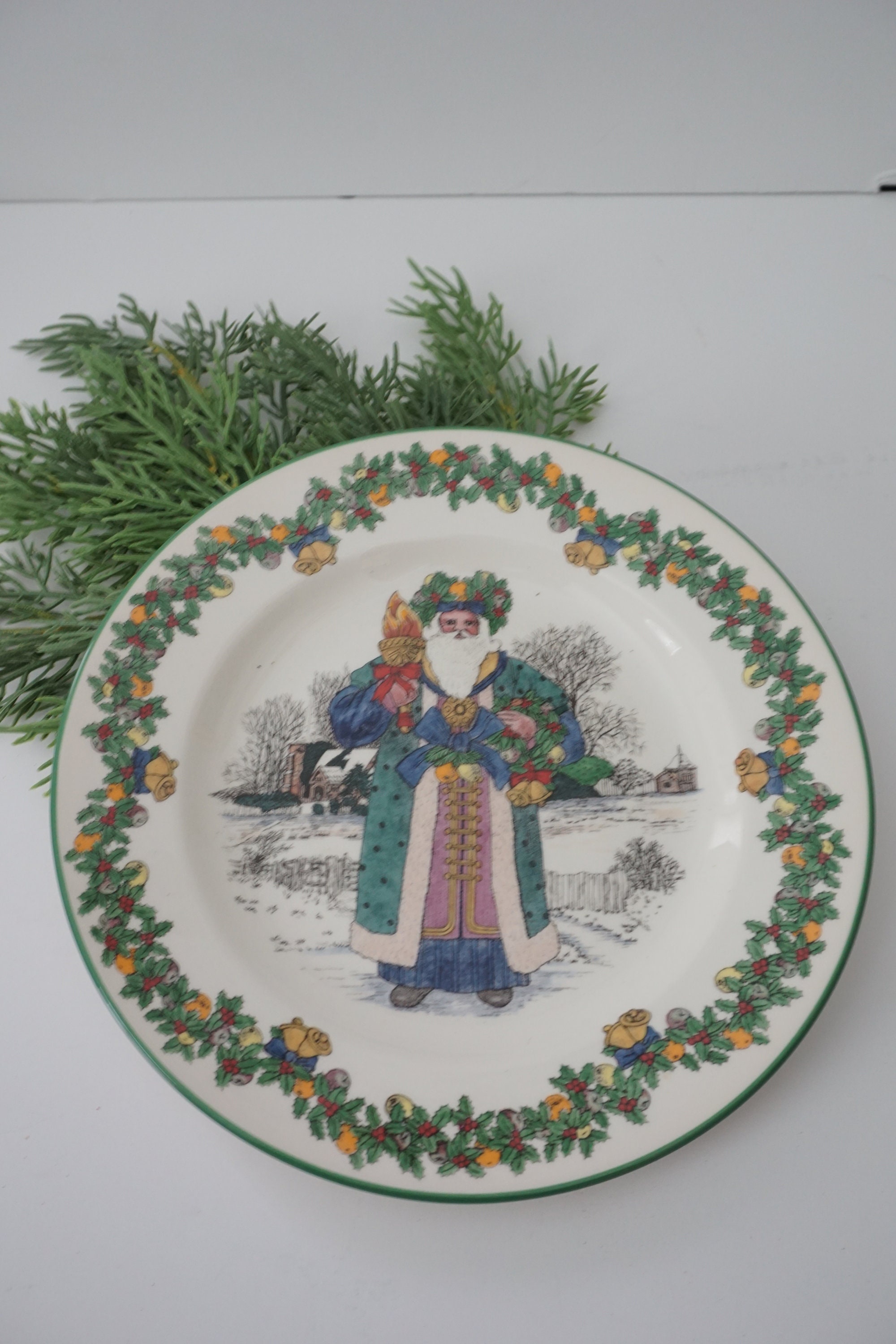 Spode British Santa Claus Plateschristmas Platevtg Spode - Etsy