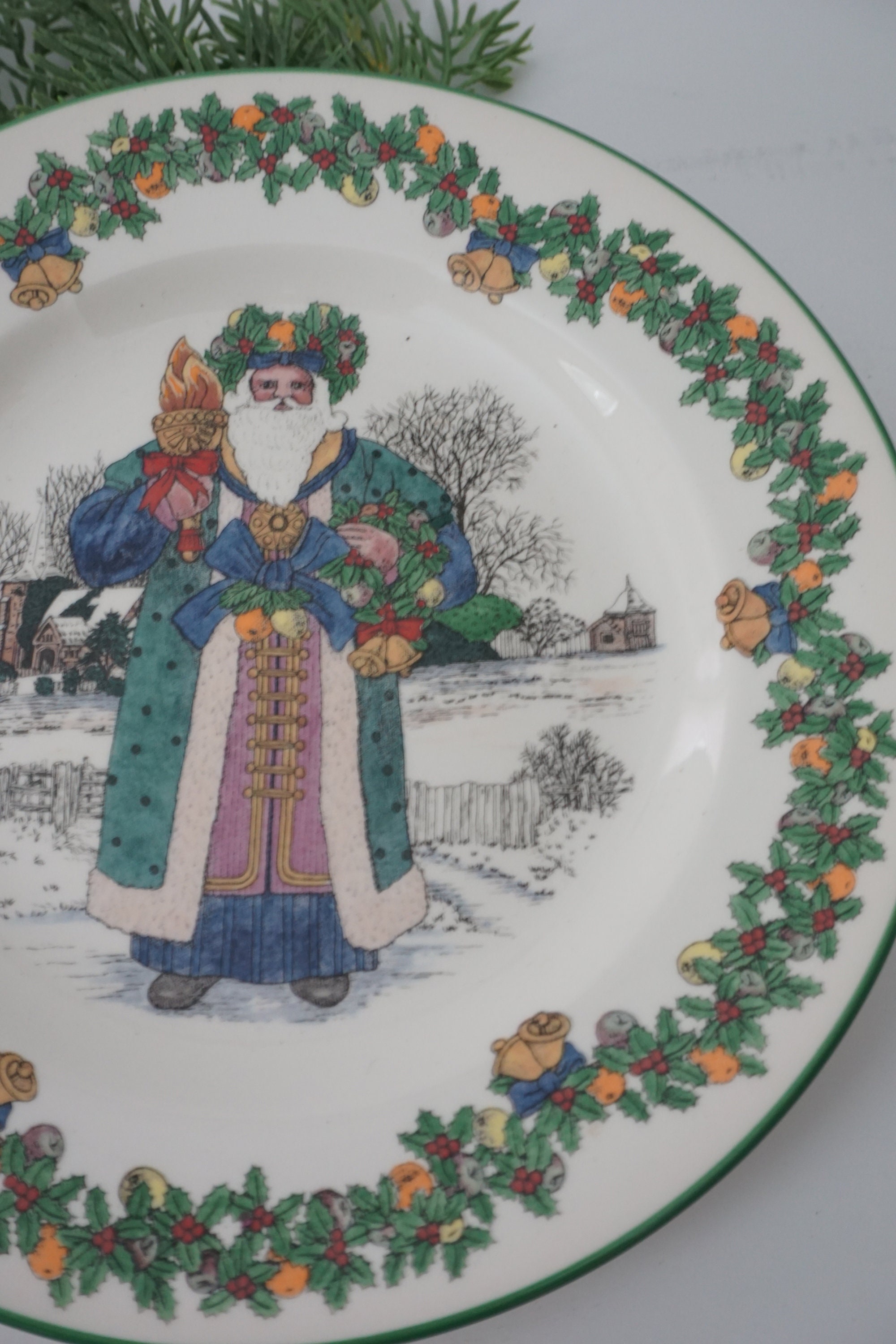 Spode British Santa Claus Plateschristmas Platevtg Spode - Etsy