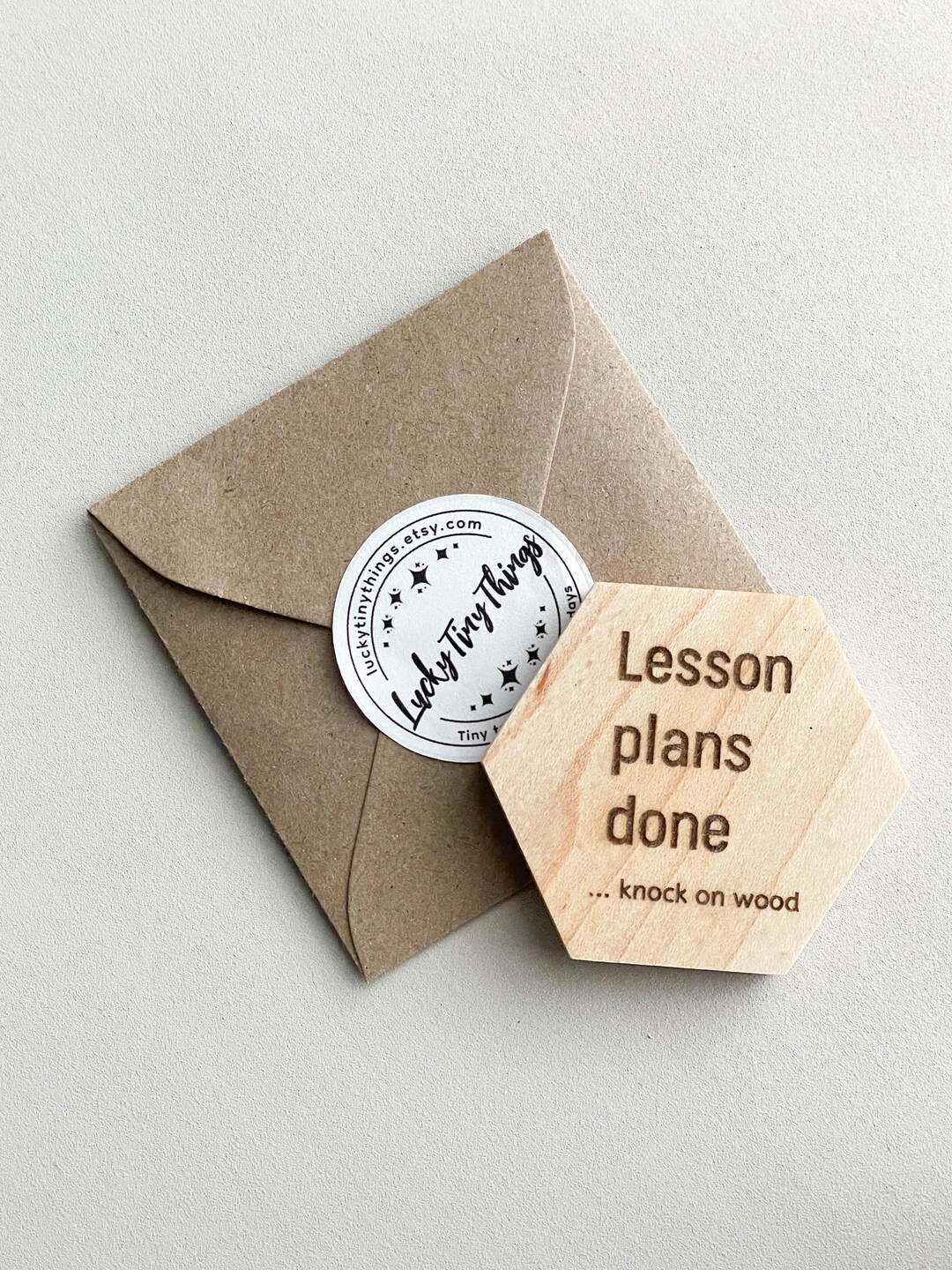 Engraved Solid Wood Magnet - Lesson Plans Done ...knock on Wood - Good ...