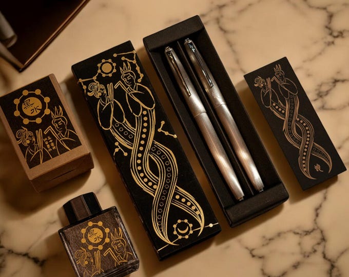 Reckless lab ‘year of the snake’ Limited Edition Silver Fountain Pen - Etsy