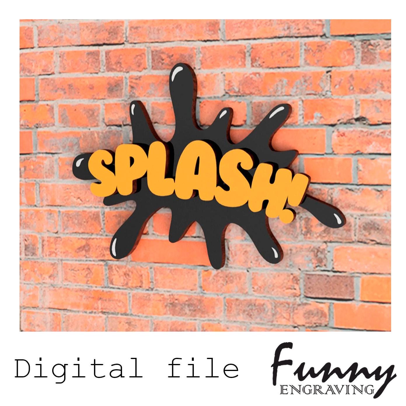 Retro Super Hero Comic Signs SVG, Laser Cutting Templates for Kids Room ...