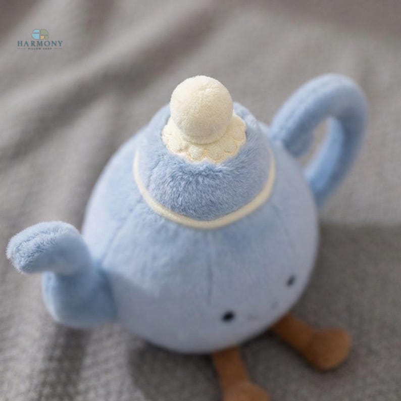 Kawaii Blue Teapot Plush - Etsy