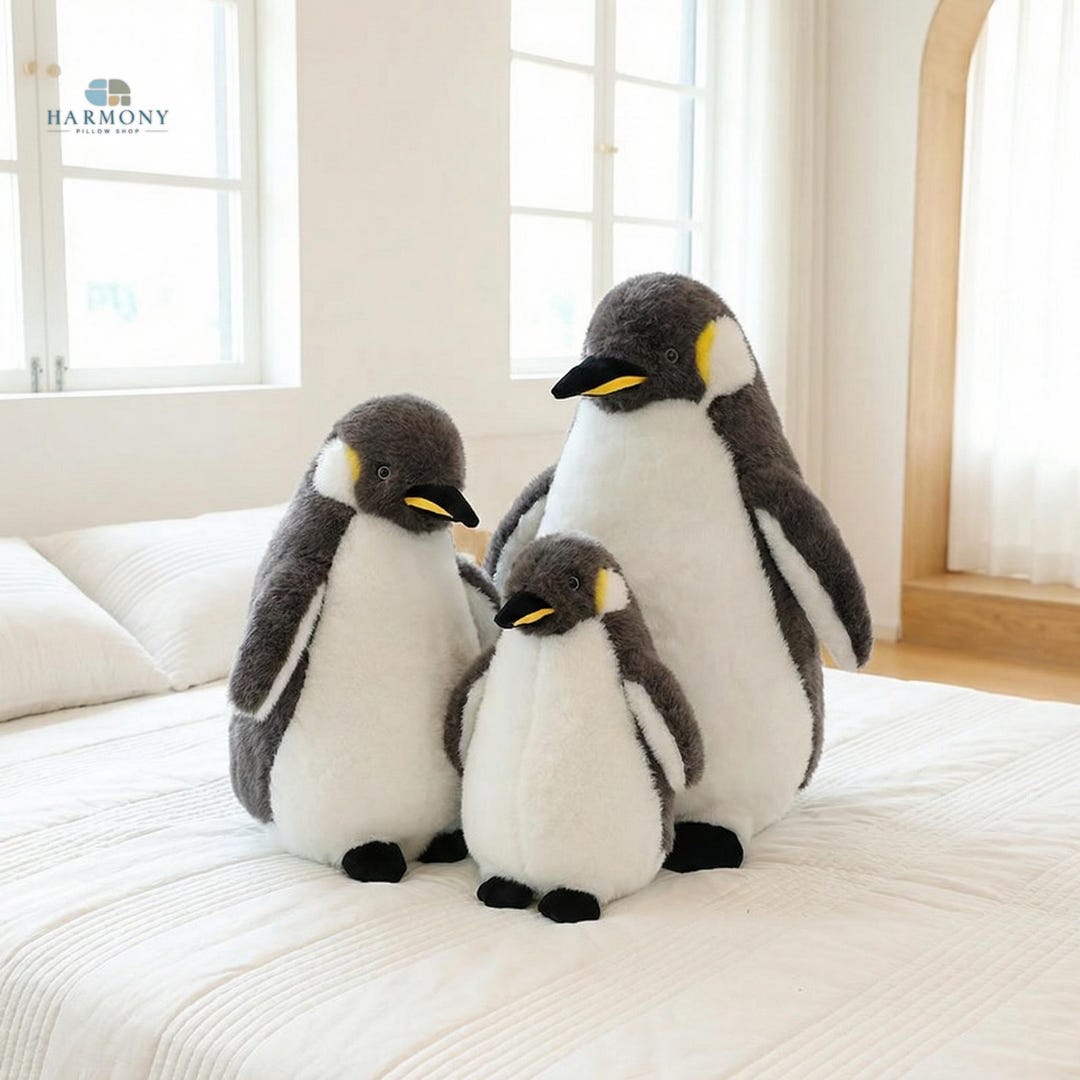 Nihilist Emperor Penguin Plush, Realistic Stuffed Animal, Gift for ...