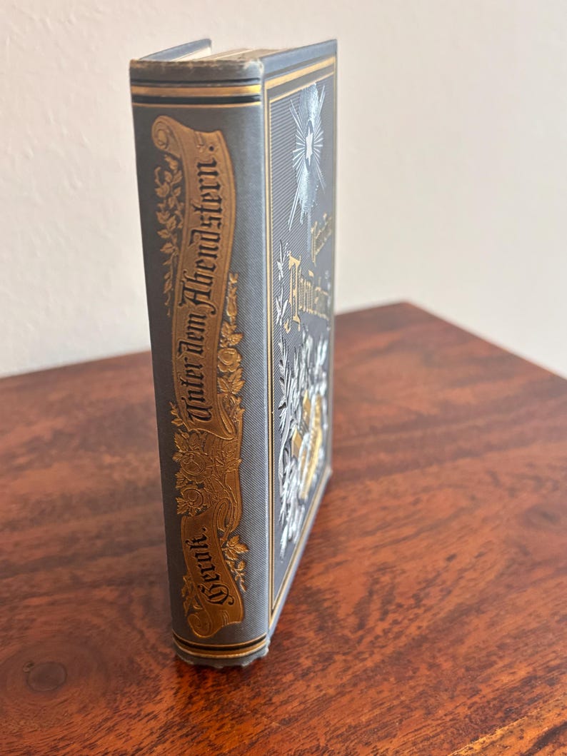 Enchanting Antique Poetry Book "under the Evening Star" (karl Gerok ...