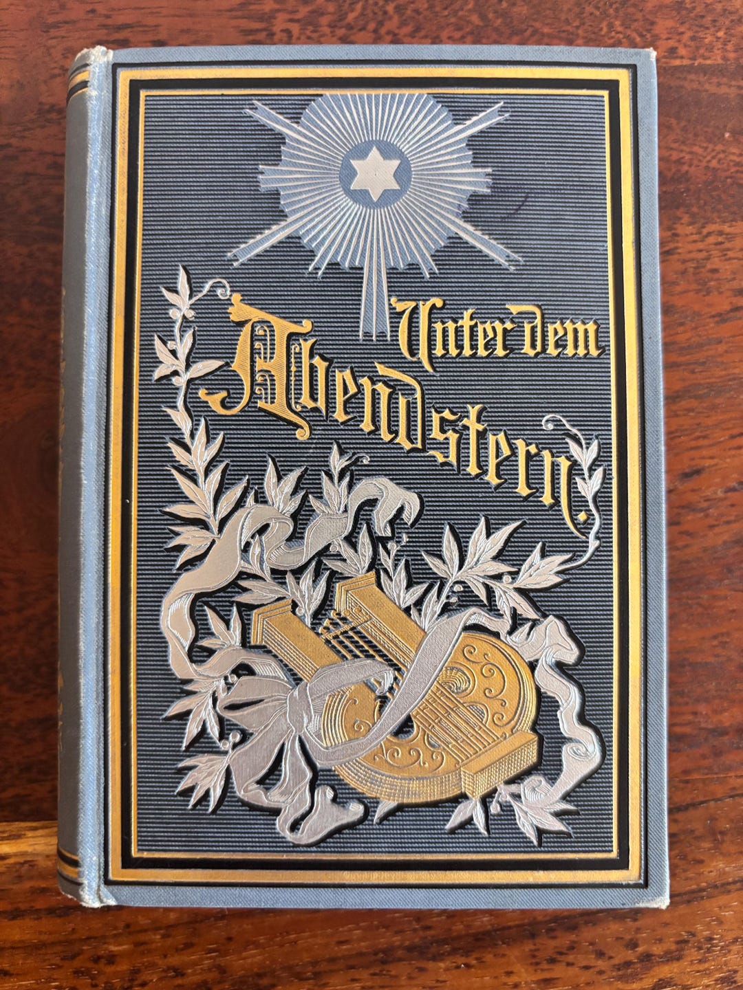 Enchanting Antique Poetry Book "under the Evening Star" (karl Gerok ...