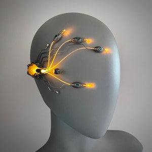 Meta-tec Fibre Optic Head Piece in Steel Colour - Etsy