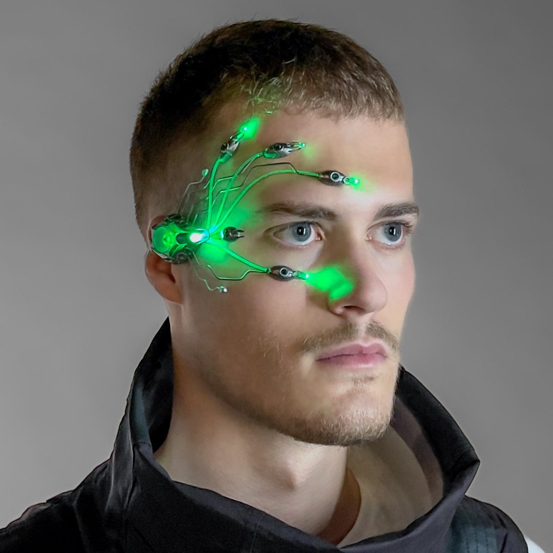 Meta-tec Fibre Optic Head Piece in Steel Colour - Etsy