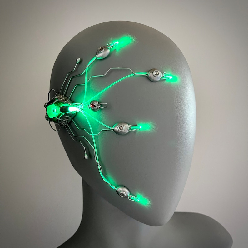Circuitry Fibre Optic Head System in Silver - Etsy