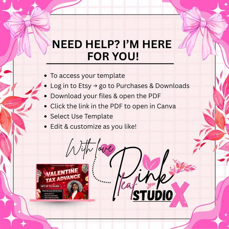 Valentine's Day Tax Prep Flyer Bundle, Accountant Marketing (canva ...