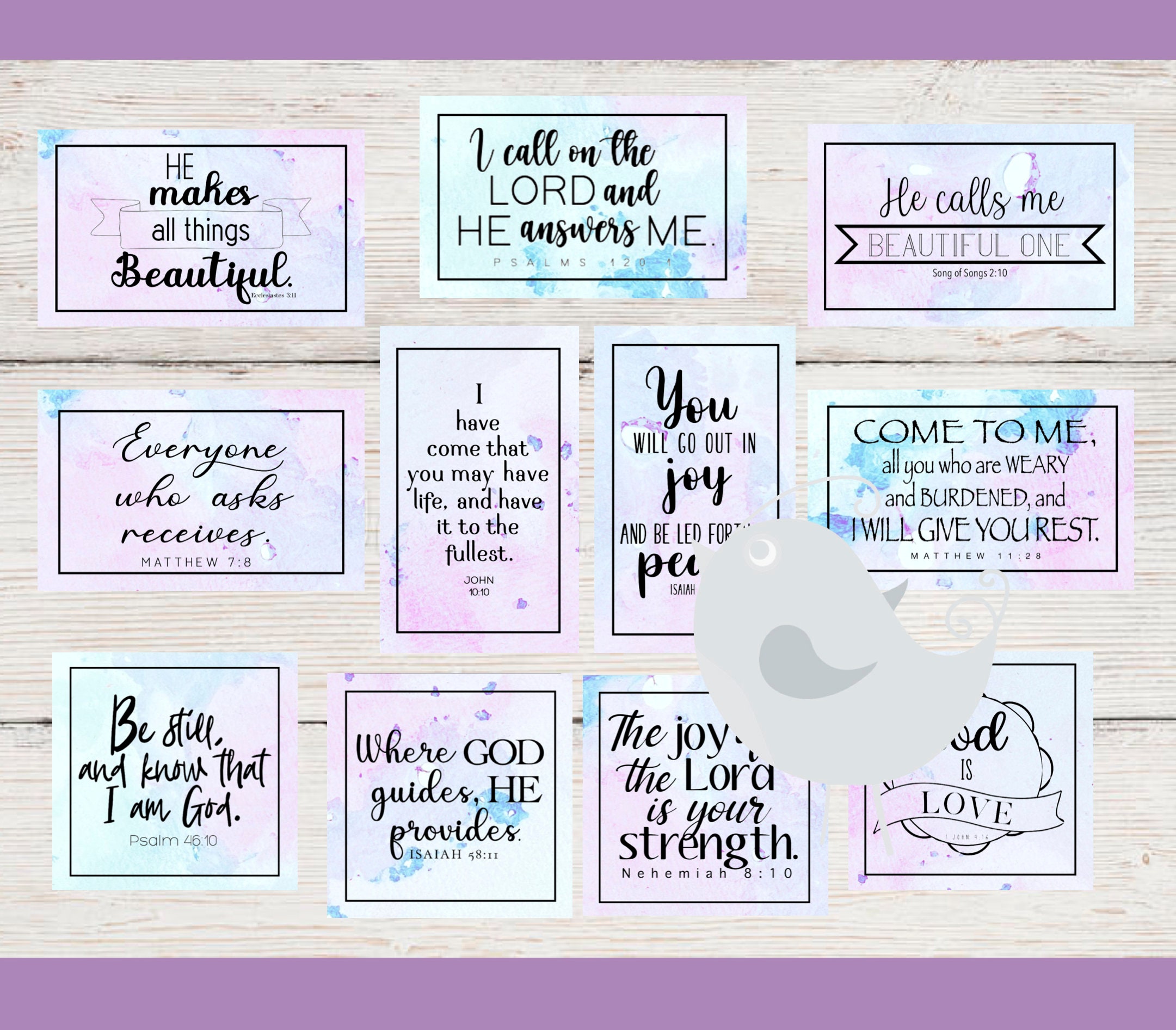 250 Printable Bible Verse Designs - Etsy
